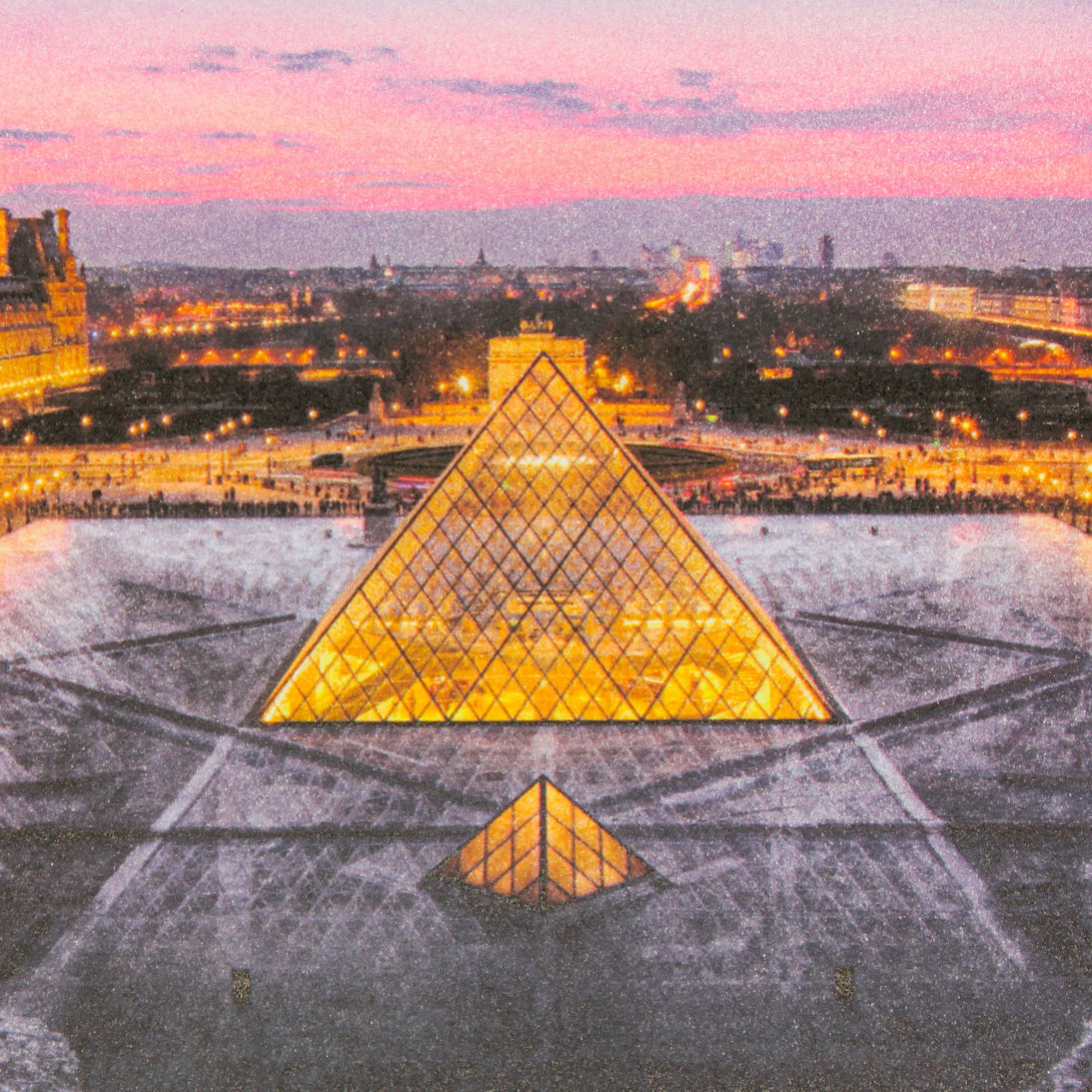 JR au Louvre 29 Mars 2019, 19h45 © Pyramide, architecte I. M. Pei ...