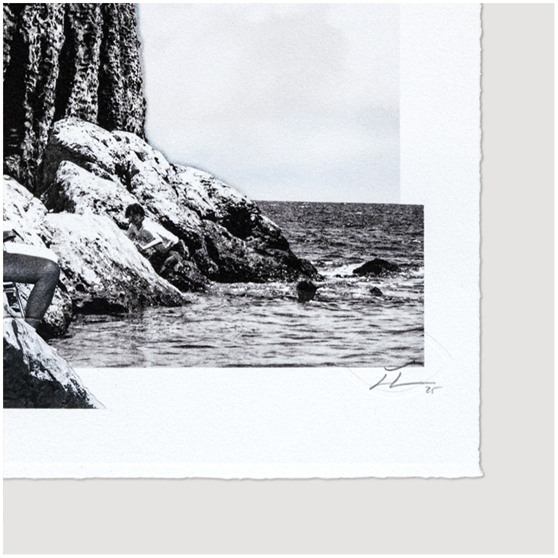 Le Cronache di Napoli, Il tuffo, collage, 2025